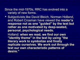 Reader response | PPT