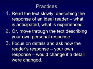 Reader response | PPT