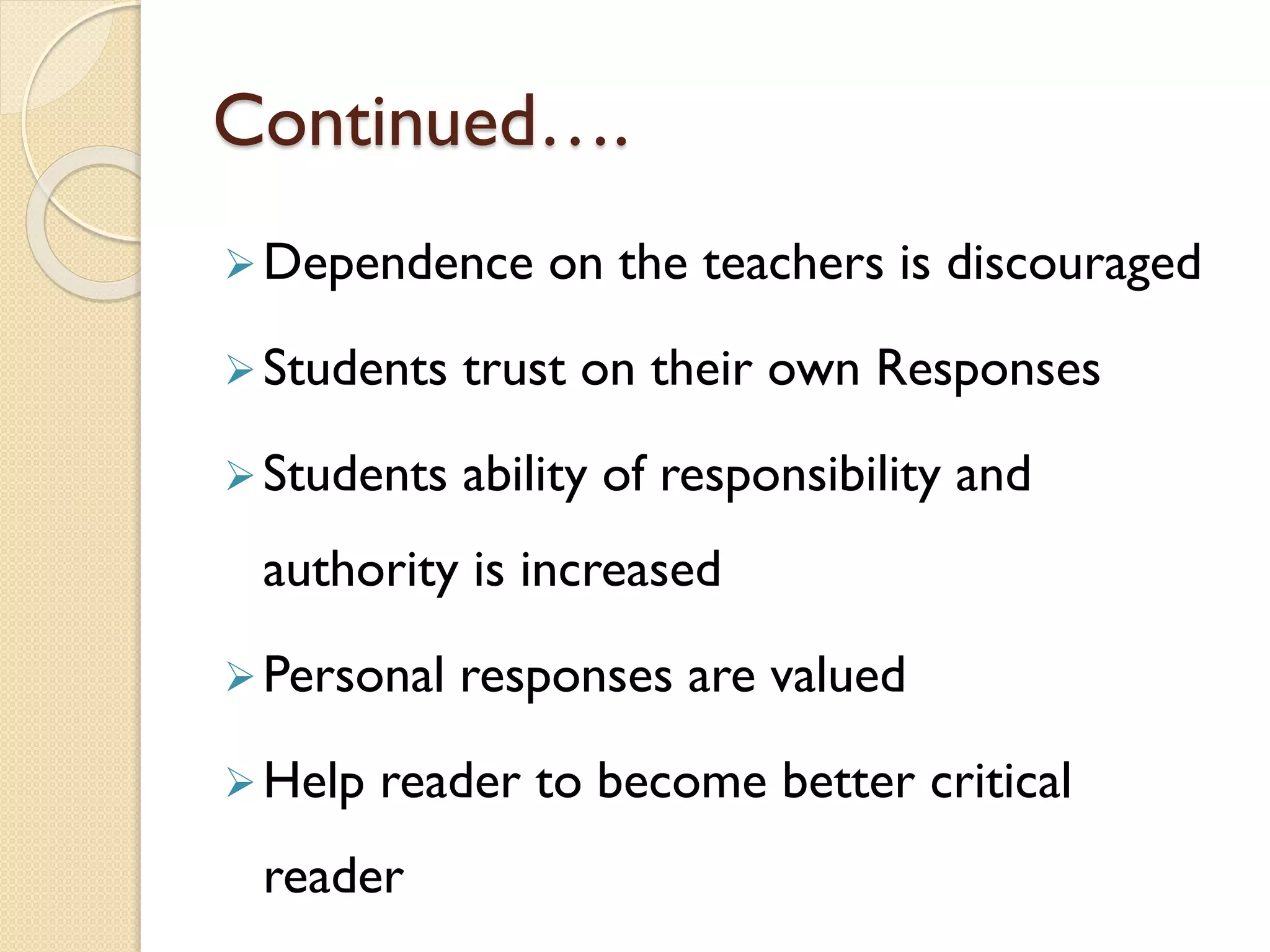 Reader response theory | PPTX