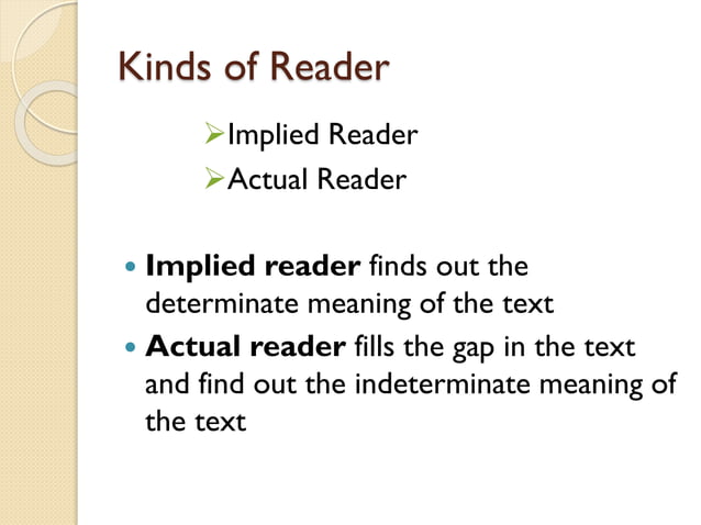 Reader response theory | PPTX