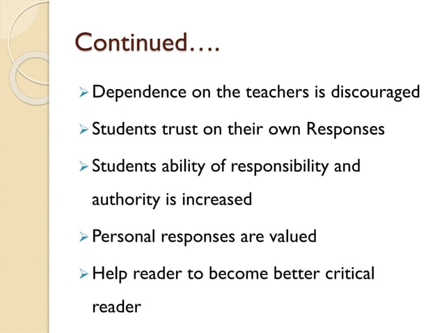 Reader response theory | PPTX