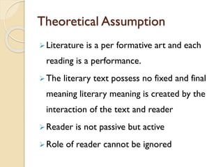 Reader response theory | PPTX