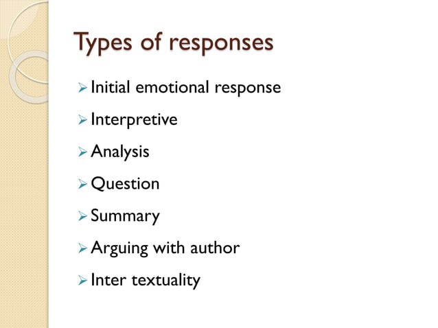 Reader response theory | PPTX