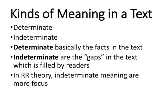 Reader response theory | PPTX