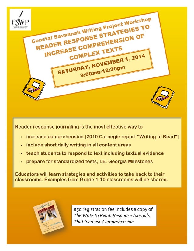 CSWP Nov 1 Reader Response to Complex Text Workshop | PDF