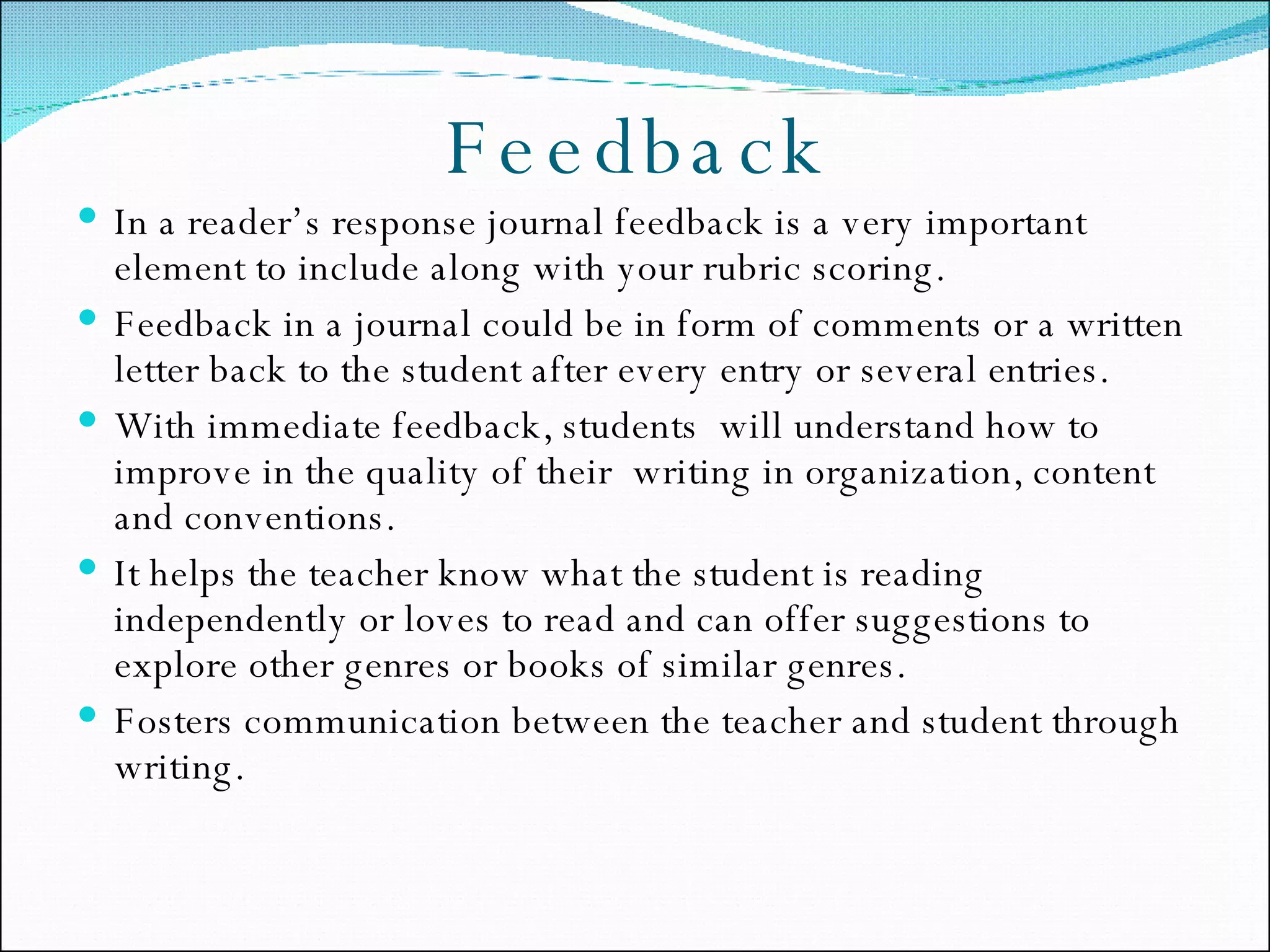 Reader’s Response Journal | PPT