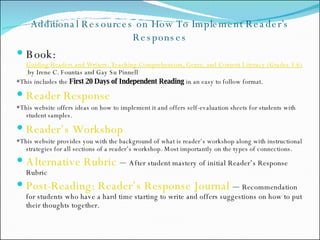 Reader’s Response Journal | PPT