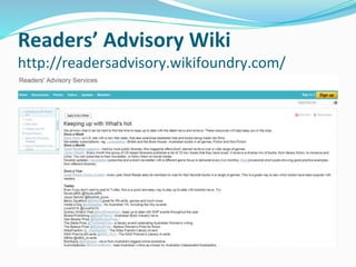 Readers’ advisory - keeping up with what's hot - Eric Dodson | PPT