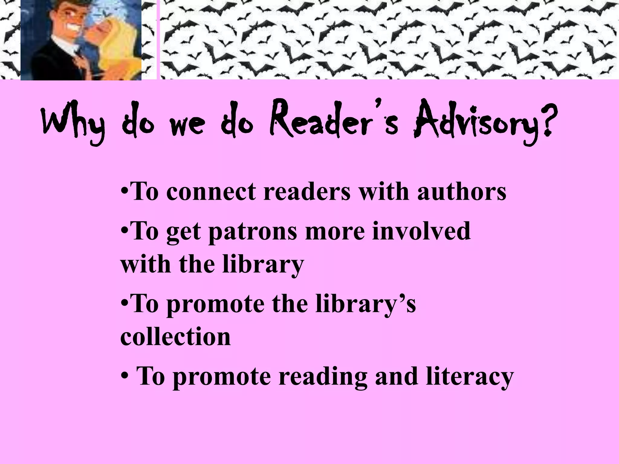 Reader's Advisory Training | PPTX
