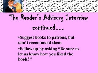 Reader's Advisory Training | PPTX