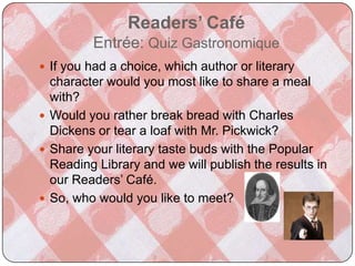 Readers cafe | PPT