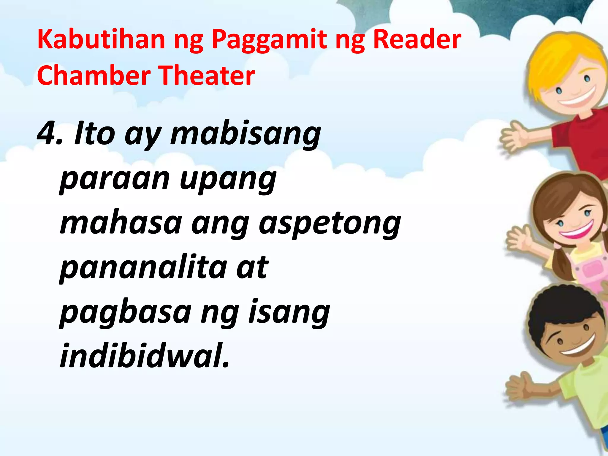Readers Chamber Theater ppt | PPTX