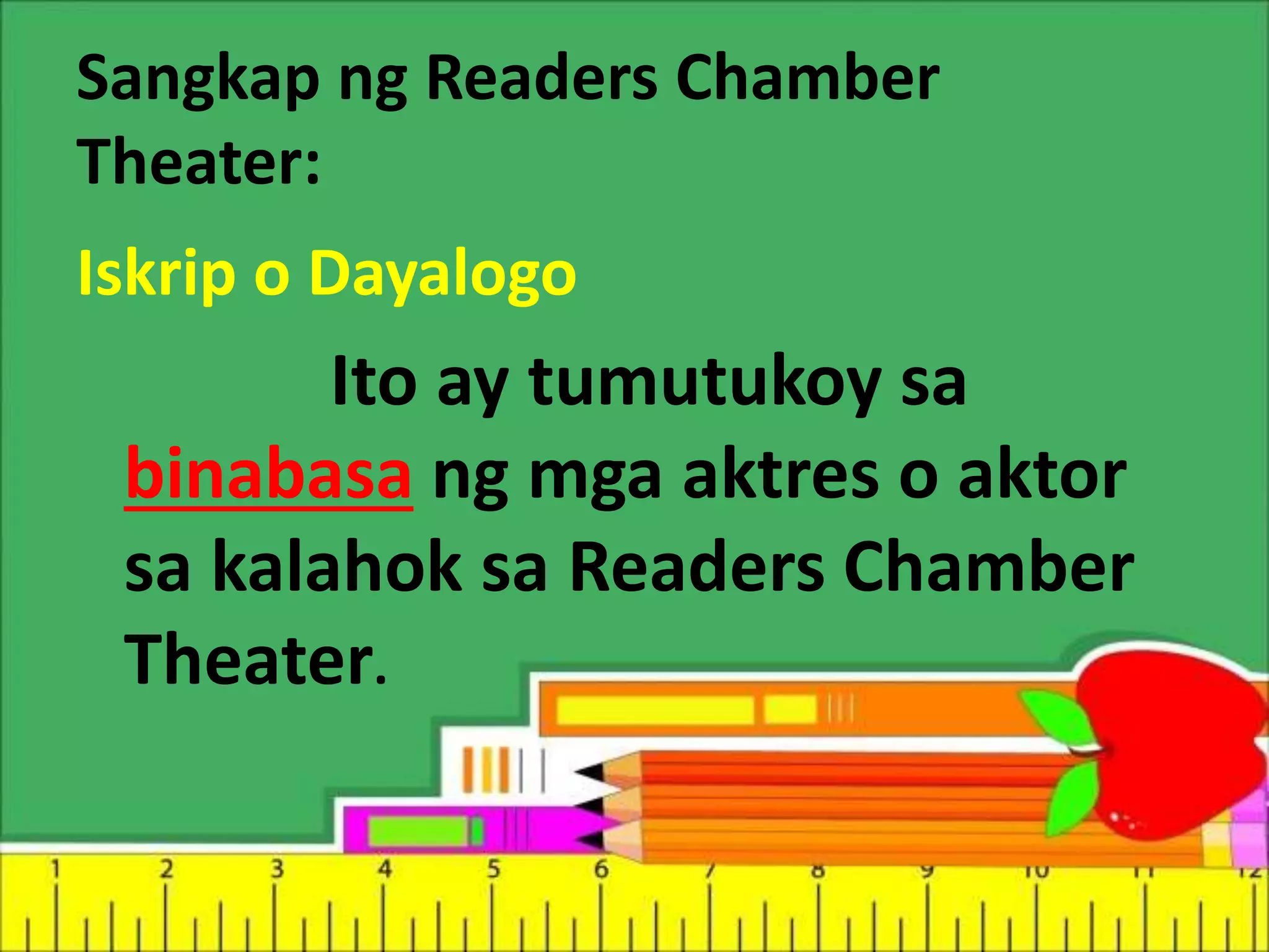 Readers Chamber Theater ppt | PPTX