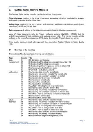 Readers guide sw his documents v2 | PDF