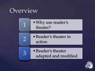 Using Reader's Theater in the Elementary Classroom | PPT