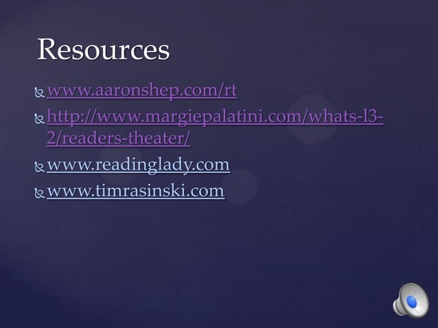 Using Reader's Theater in the Elementary Classroom | PPT