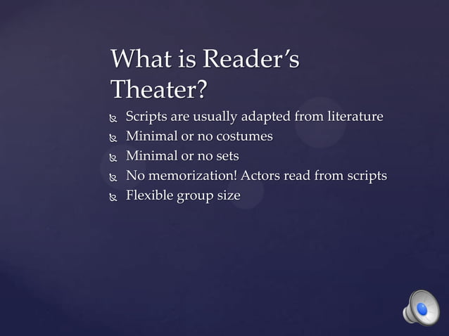 Using Reader's Theater in the Elementary Classroom | PPT