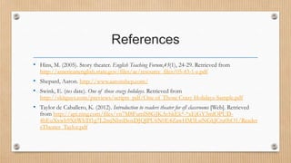 [RELO] Using Readers Theater in the EFL Classroom | PPTX