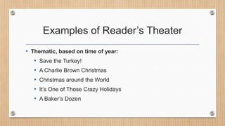 [RELO] Using Readers Theater in the EFL Classroom | PPTX