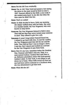 Readers theater sojourner truth | PDF
