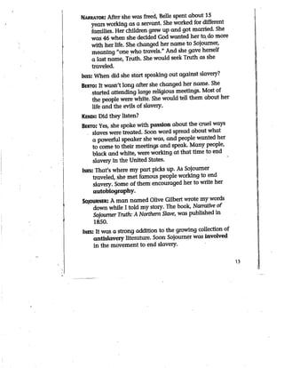Readers theater sojourner truth | PDF