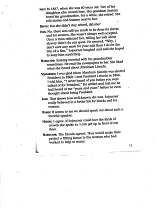 Readers theater sojourner truth | PDF