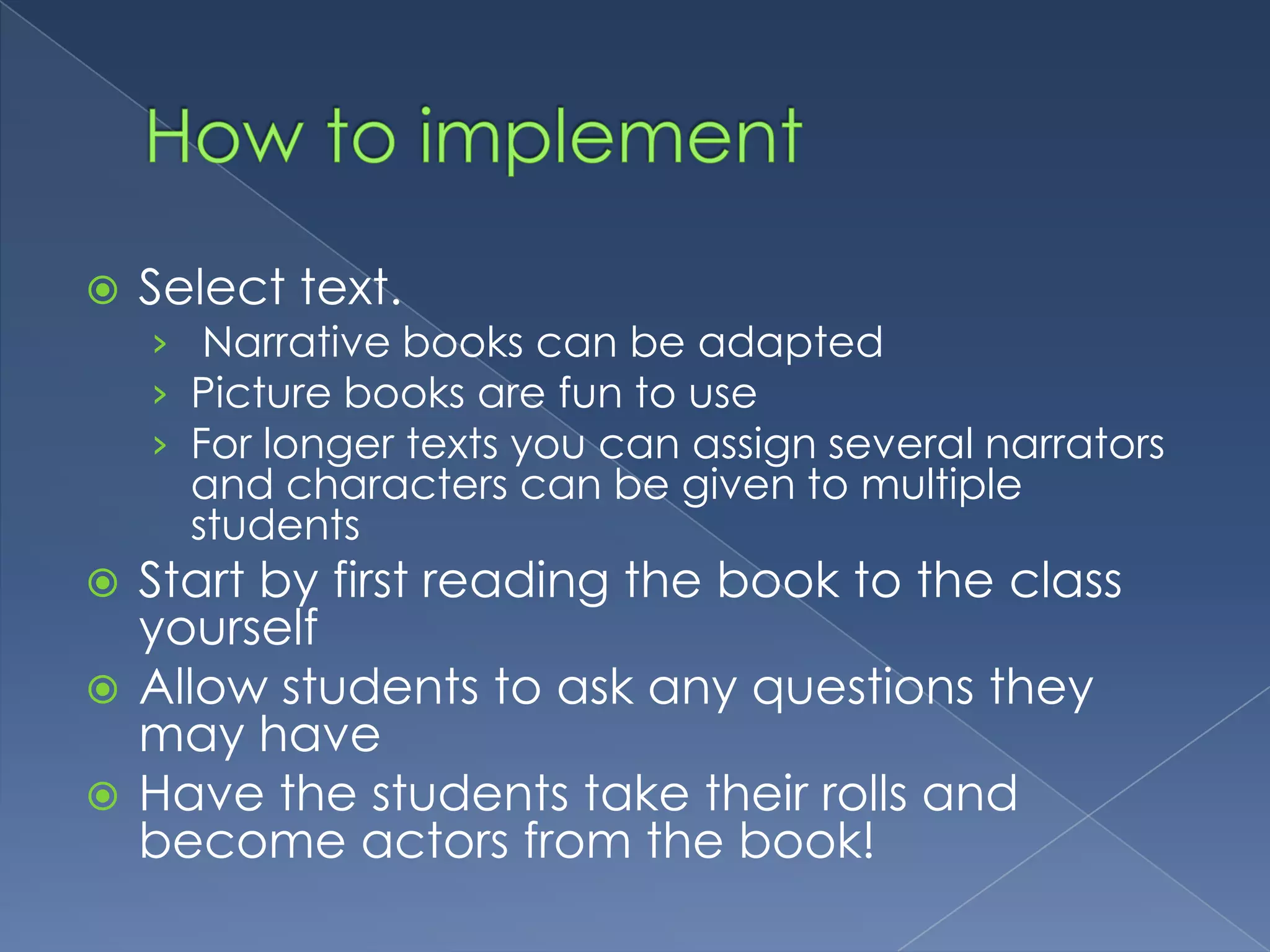 Readers’ theatre | PPTX