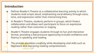 Reader’s Theatre with Definition & Process | PPTX