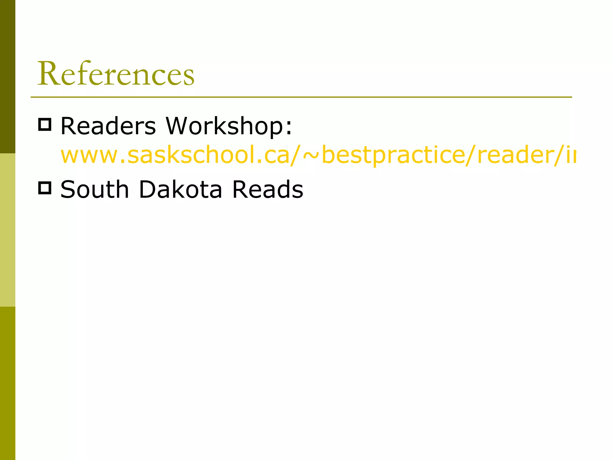 Readers workshop | PPT