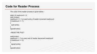 Readers Writers Problem In Operating System.pptx