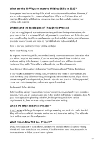 10 Ways to Improve Writing Skills in 2023 – Beginner to Professional ...