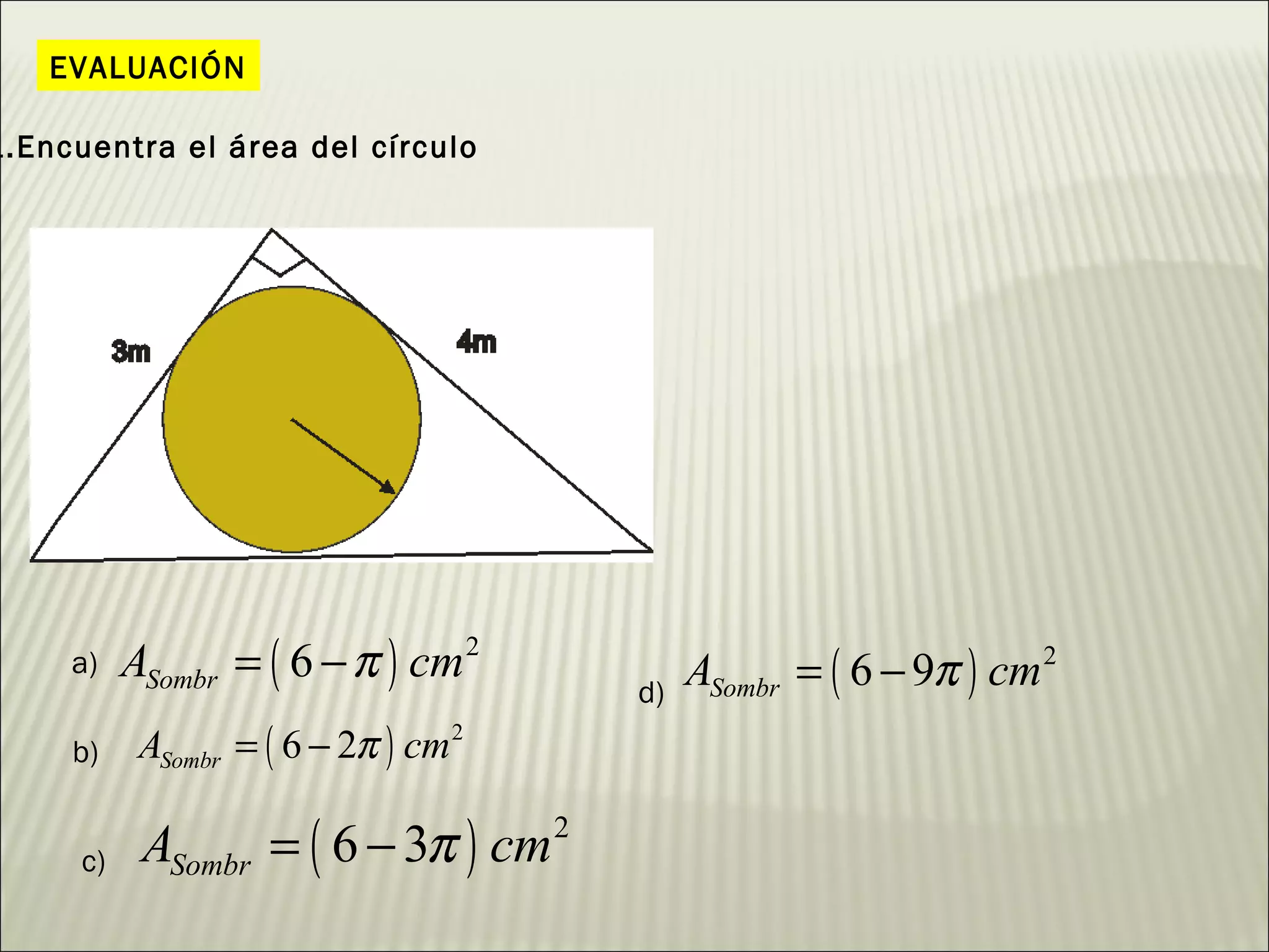 áRea de un círculo ysector circular | PPT