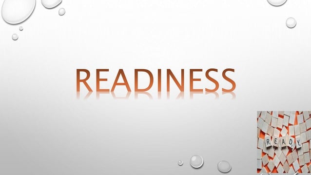 Readiness slide | PPT