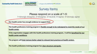Readiness to Train Assessment Tool™ - National Launch | PPT