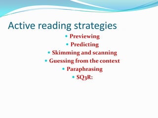 Reading | PPT