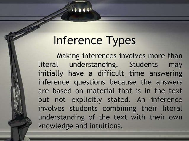Reading - Types of Comprehension | PPT