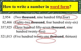 Reading-And-Writing-Numbers.Grade2(2019) | PPTX