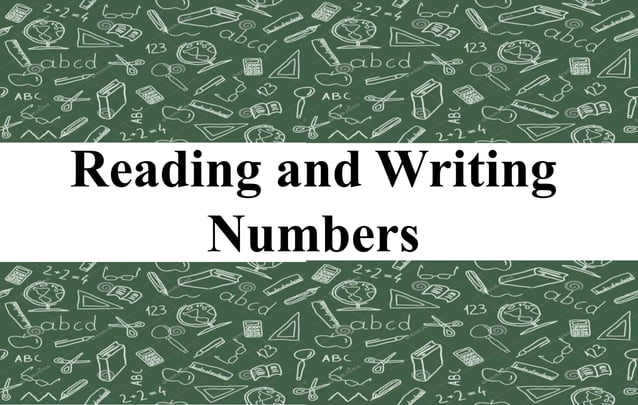 Reading-And-Writing-Numbers.Grade3(2019) | PPTX