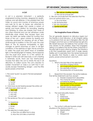READING-COMPREHENSION in English Reviewer | PDF