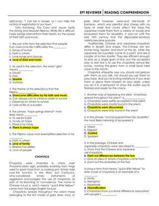 READING-COMPREHENSION in English Reviewer | PDF