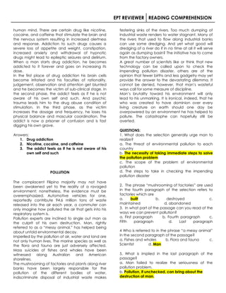 READING-COMPREHENSION in English Reviewer | PDF