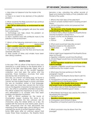 READING-COMPREHENSION in English Reviewer | PDF