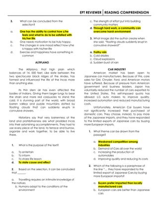 READING-COMPREHENSION in English Reviewer | PDF