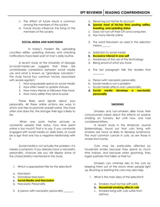 READING-COMPREHENSION in English Reviewer | PDF