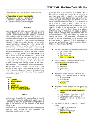 READING-COMPREHENSION in English Reviewer | PDF
