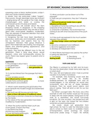 READING-COMPREHENSION in English Reviewer | PDF