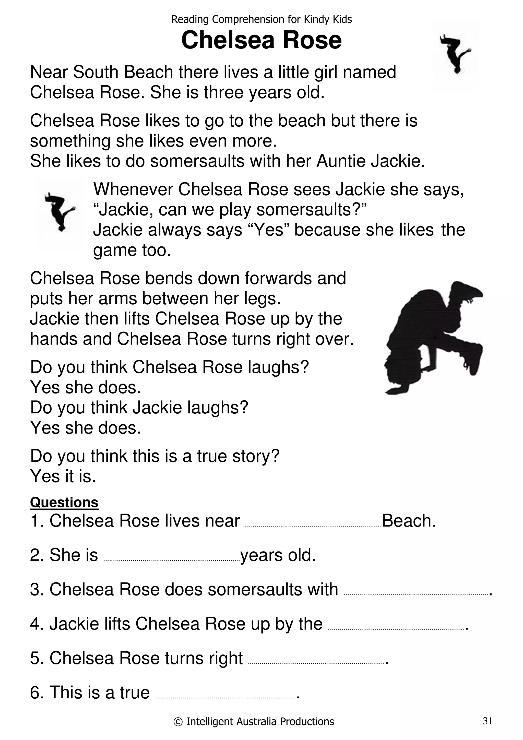 Reading comprehension-for-kindy-kids | PDF