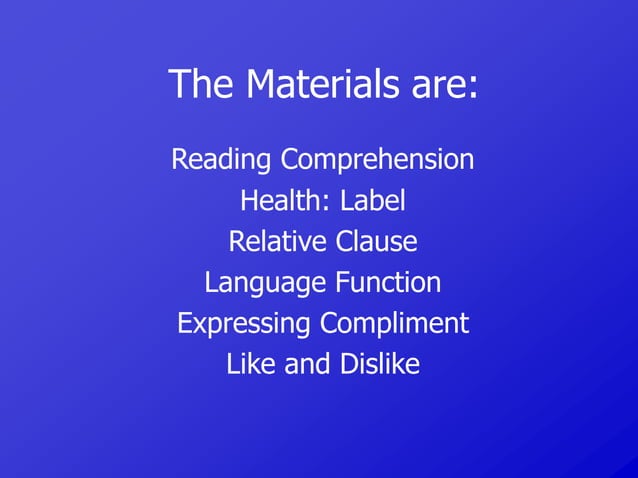 reading-comprehension-relative-clause-expressing-compliment.ppt