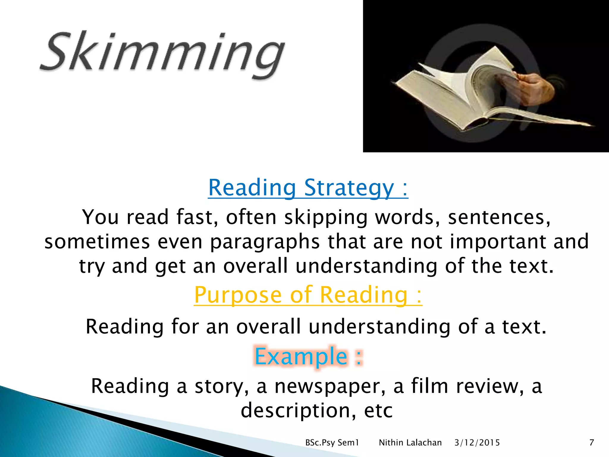 Reading Skills in English | PPTX