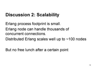 Reading Joe Armstrong's Erlang paper | PPT